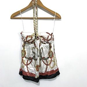 Cache | Tops | Cache Chain Detail Halter Top | Poshmark